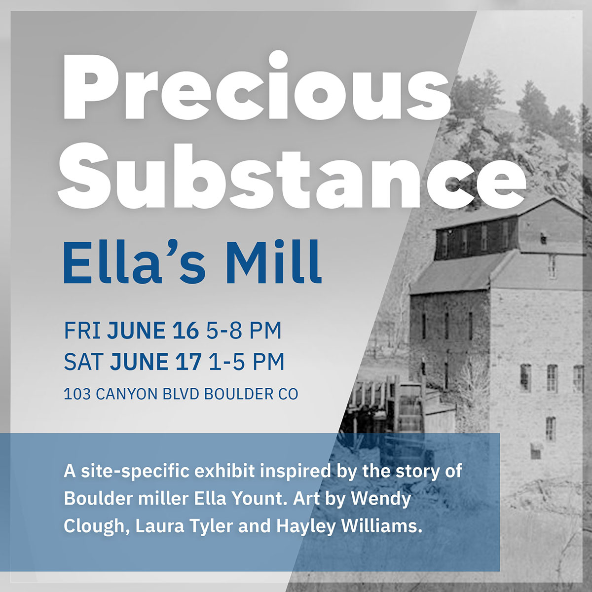 Precious Substance Ella’s Mill - Laura Tyler